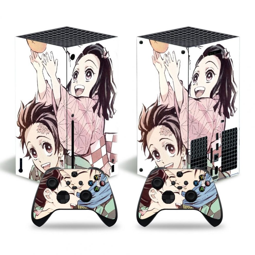 Stickers Demon Slayer Xbox Series X Tanjiro & Nezuko | Demon Slayer